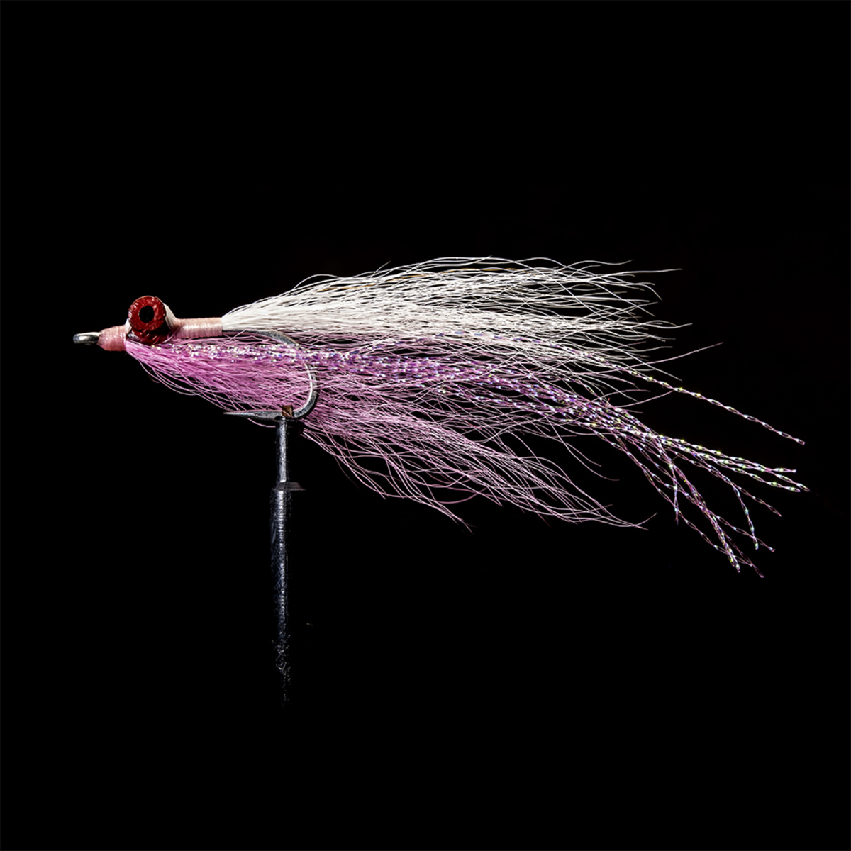 Bucktail Clouser Pink / White Saltwater Fly | Smart Marine