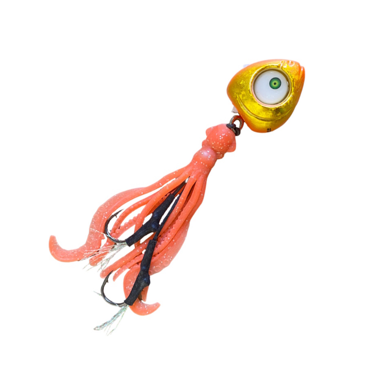 Grumpy Squid Led Flashing Kabura Jig - Orange | Smart Marine