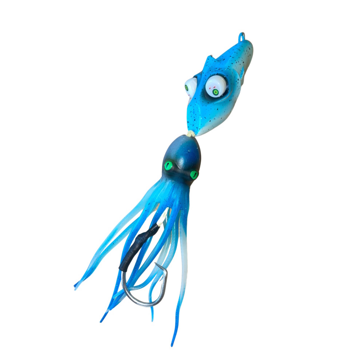 Crazy Eyes Deep Drop Lure Led Flashing Kabura Jig - Blue | Smart Marine