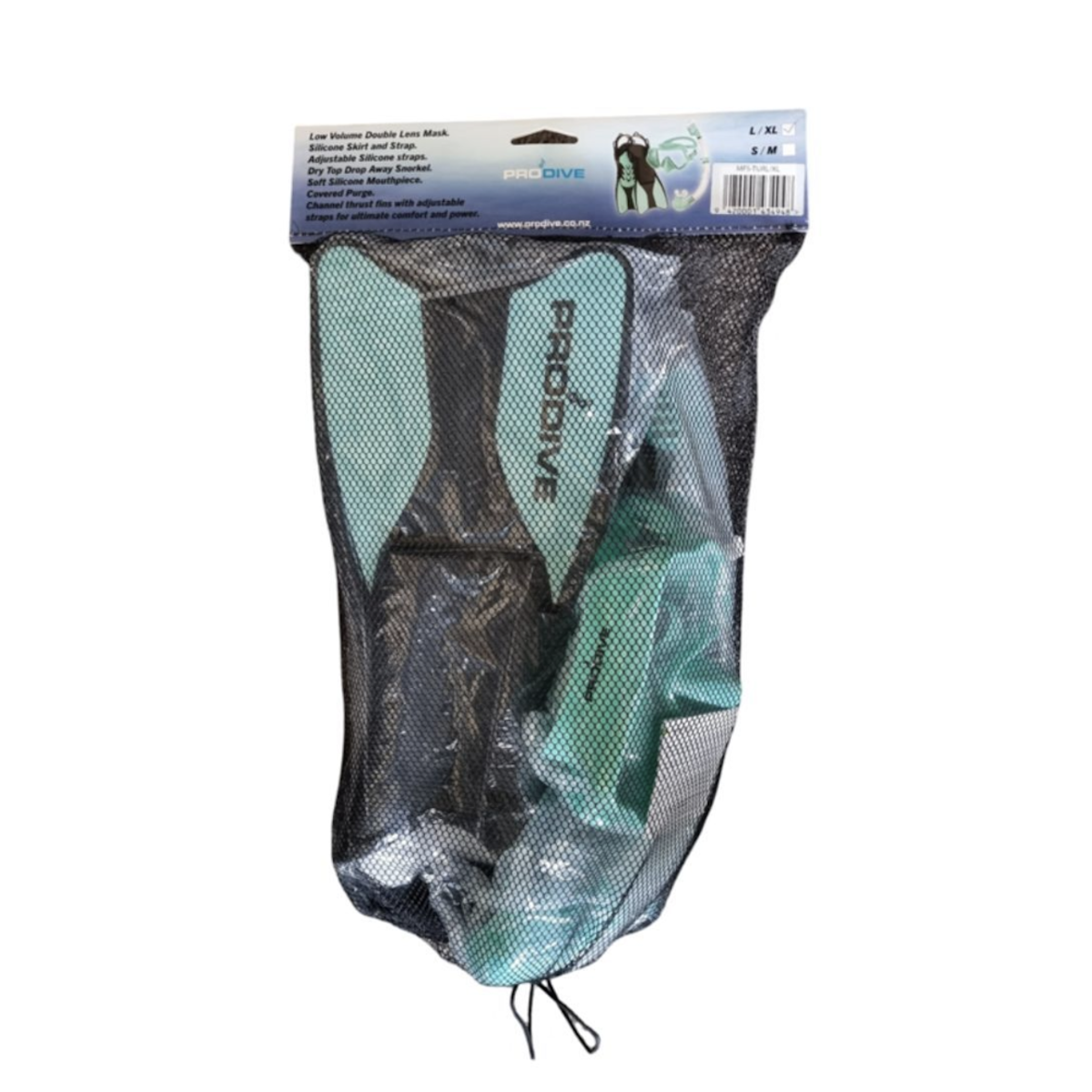 Explorer Mask Snorkel Fin Adult Set Turquoise | Smart Marine