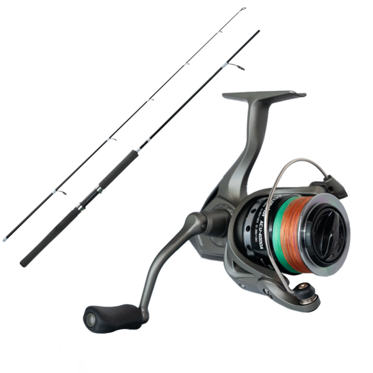 Acuador 4000/Acuador 702 Softbait Combo Spooled W/Braid | Smart Marine