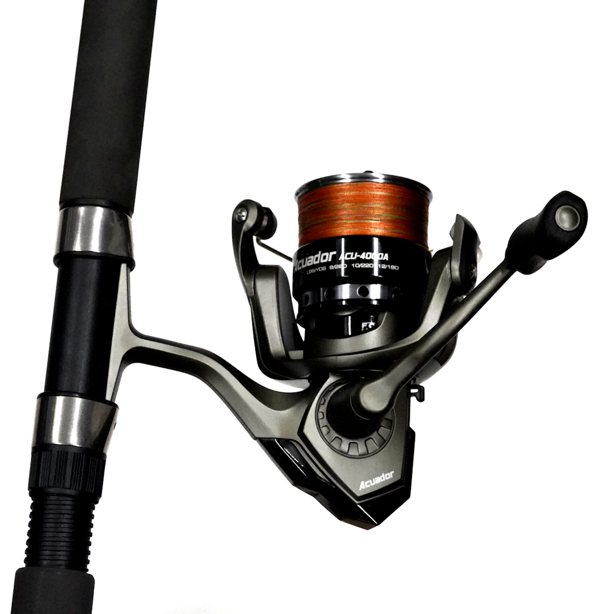 Acuador 4000/Acuador 702 Softbait Combo Spooled W/Braid | Smart Marine
