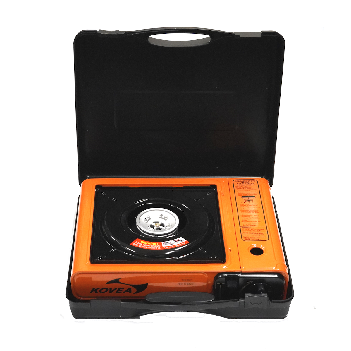 Single Burner Portable Stove (Disposable Cylinder) - Orange | Smart Marine