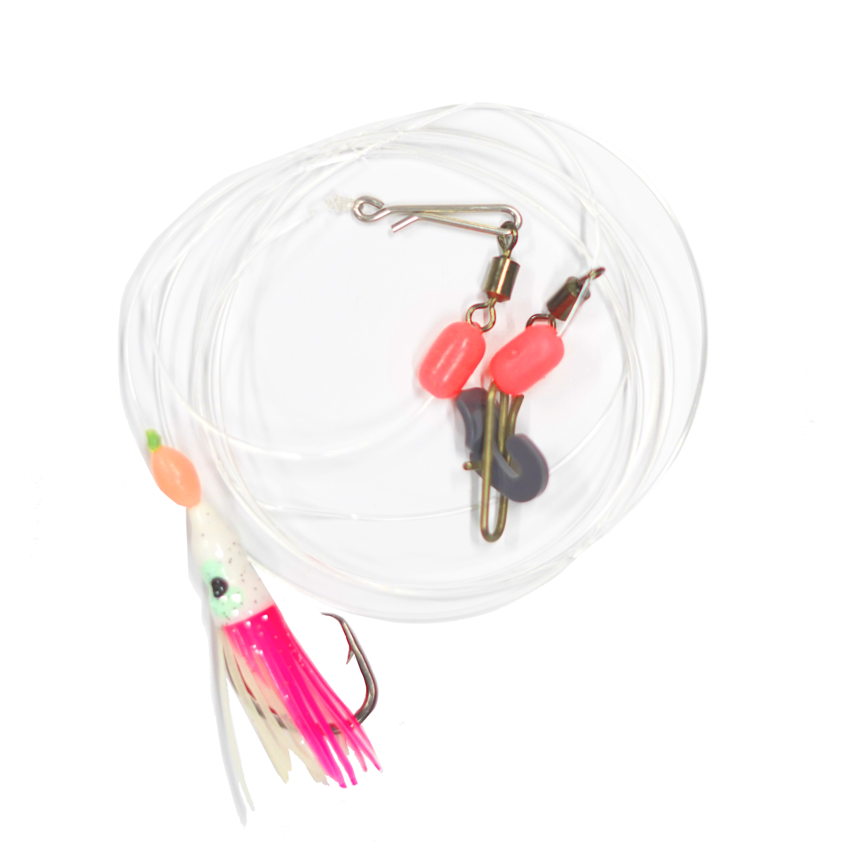 Longcast Rig With Mini Octopus & Recurve Hook - Pink | Smart Marine