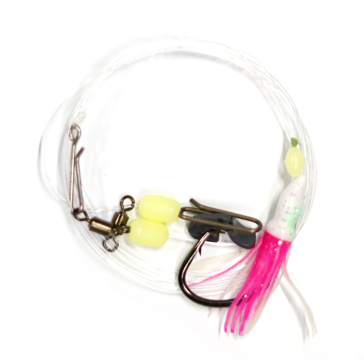 Longcast Rig With Mini Octopus & Recurve Hook - Pink | Smart Marine