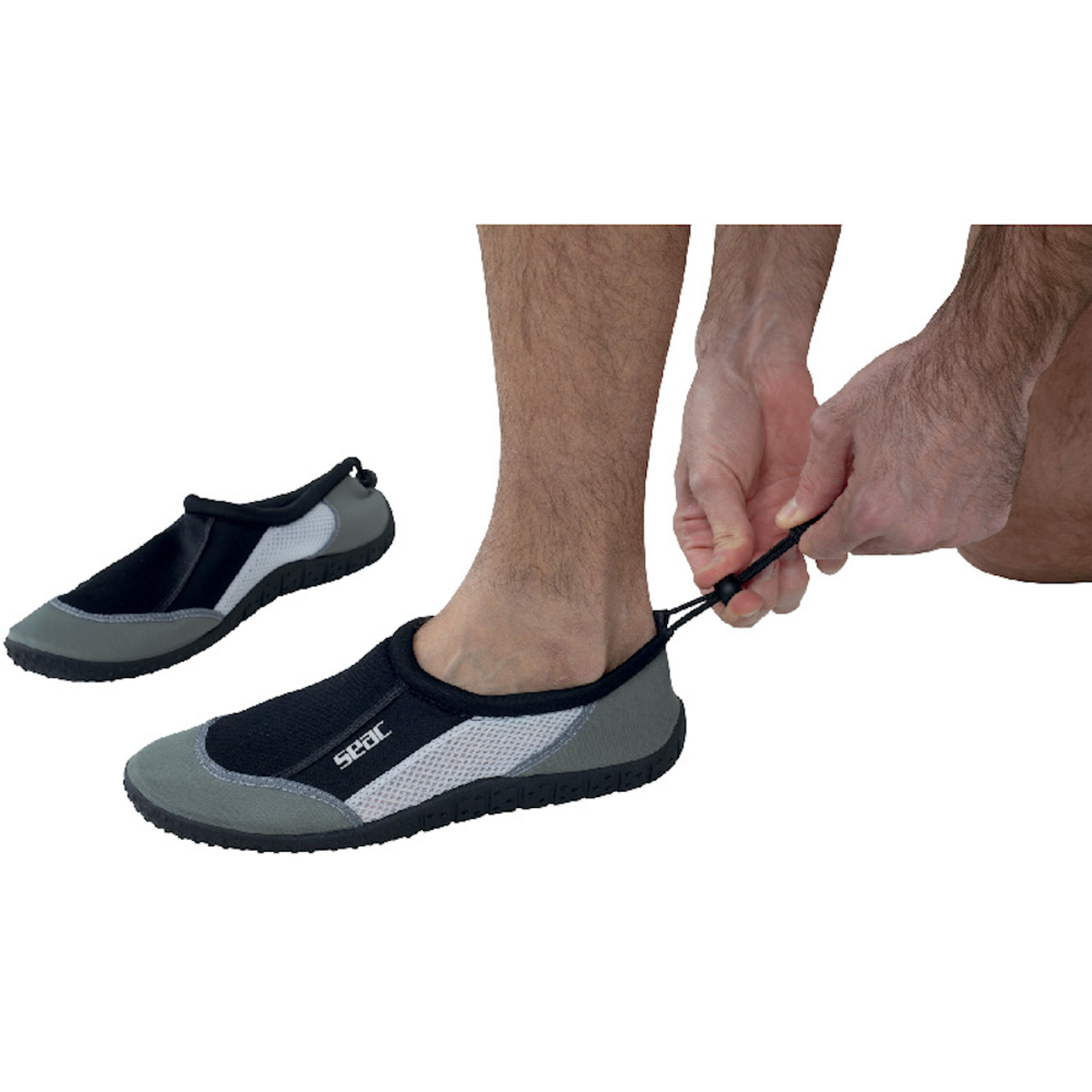 Neoprene Reef Aqua Wet Shoe - Black / Grey | Smart Marine