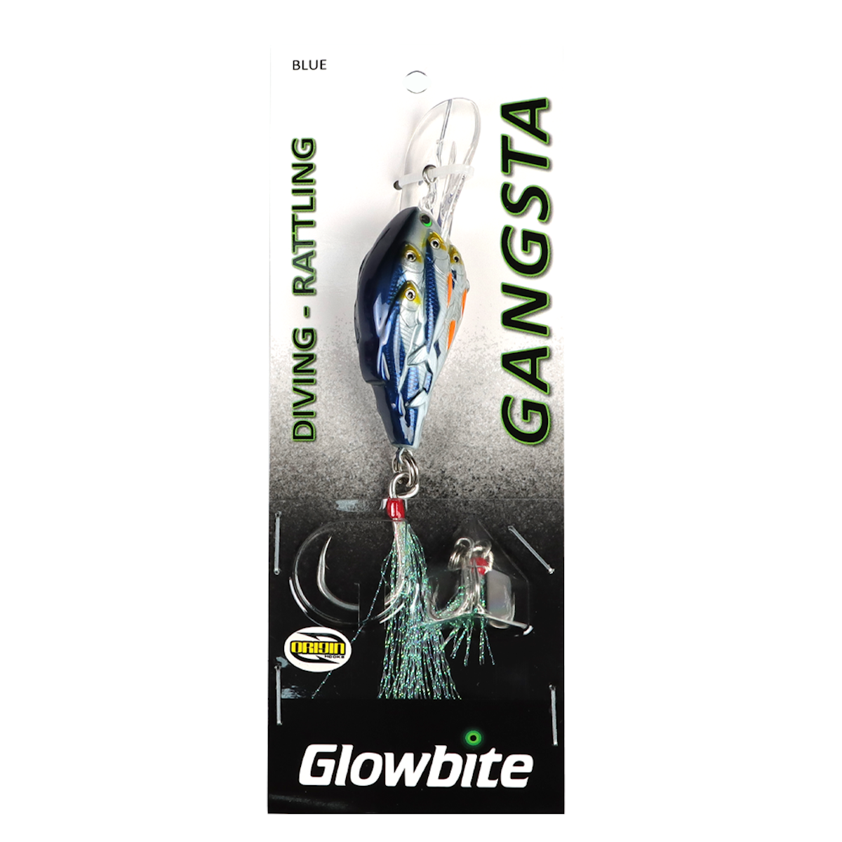 Gangsta Bibbed Single Hook Rattle Trolling Lure - 7Cm Blue | Smart Marine