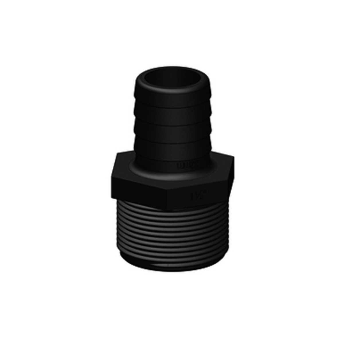 50-50Mm Threaded Straight Male Hose Tail | Smart Marine